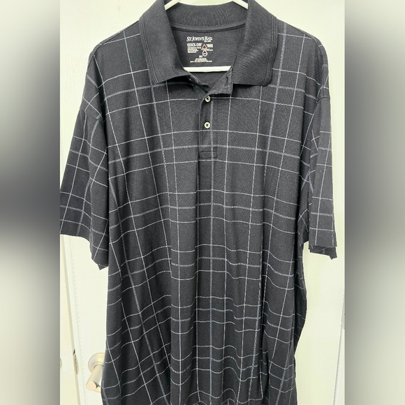St. John's Bay | Shirts | St Johns Bay Black And White Polo Shirt Quick ...
